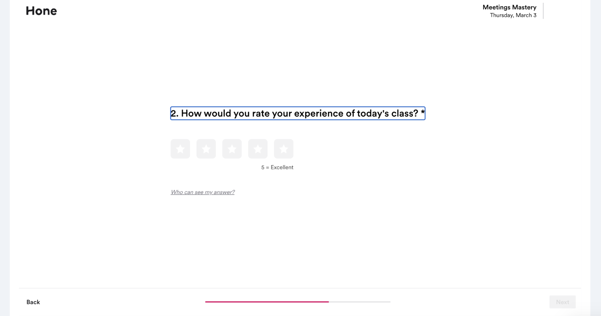 Sharing Feedback and Making Class Commitments – Hone Learner